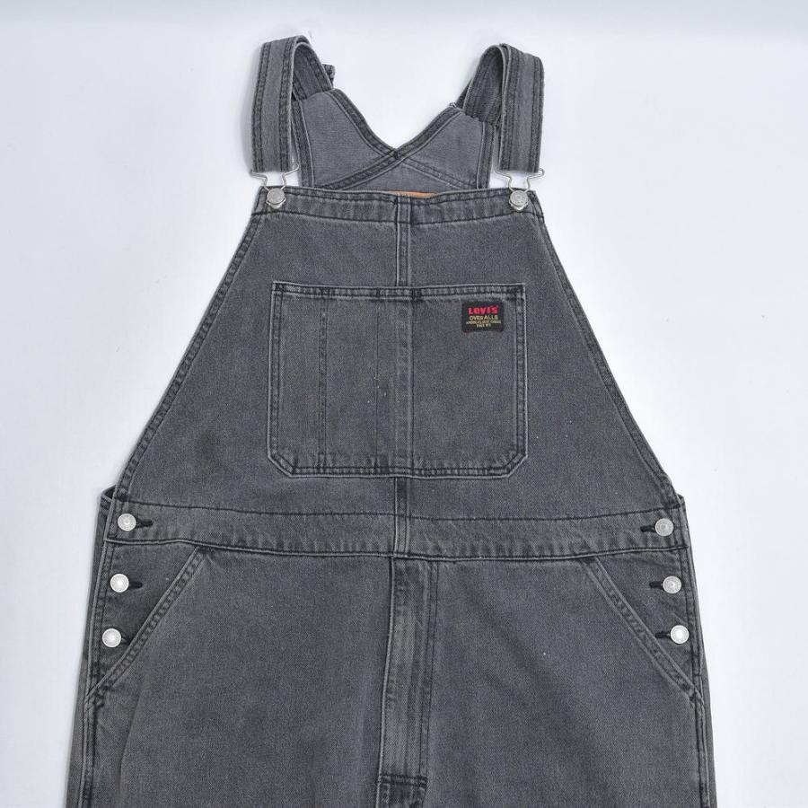 Levi's リーバイス デニム オーバーオール ヴィンテージ 後染めブラック ビンテージ ワーク 作業着 オーバーサイズ USA : 古着屋 ...