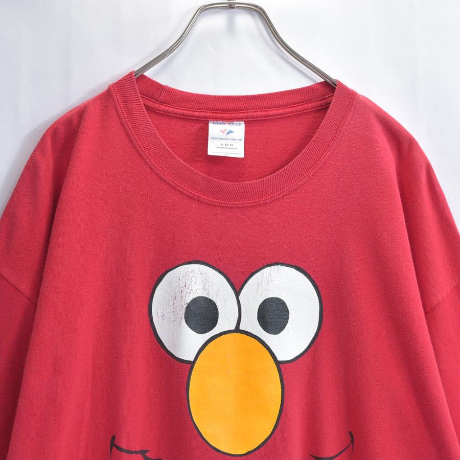 SESAME STREET 00s セサミストリート エルモ フェイスプリント Tシャツ JERZEES 半袖 ヴィンテージ レッ : 古着屋 grin days memory - 通販 ...
