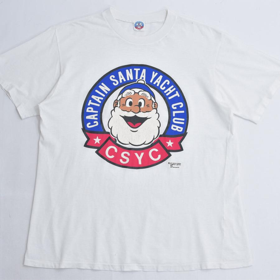 CAPTAIN SANTA 〜90s CLUB キャプテンサンタ プリント Tシャツ 半袖 ジャパンヴィンテージ ホワイト ビンテ : 古着屋 ...