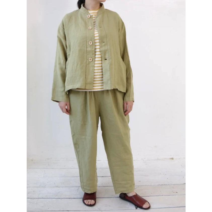 YARRA (ヤラ) オリジナルリネンスタンドジャケット YR-1517-232 : 大人ナチュラル服.雑貨-Grindel - 通販 - Yahoo!ショッピング