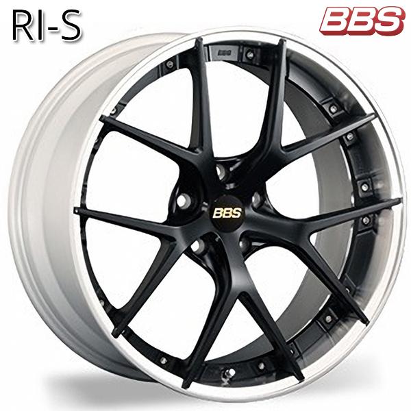 BBS RI-S 【RI-S023】 20インチ 8.5J 5H114.3 +30 マットブラックXリム/シルバーダイヤカット(MB-SLD) アルミホイール単品 1本 4本以上送料無料 ...