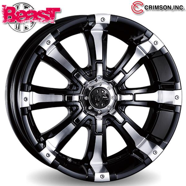 CRIMSON クリムソン MG ビースト 17インチ 8.0J 6H139.7 +25 ブラックポリッシュ アルミホイール単品 4本セット 送料無料 : タイヤホイール専門店グリップ ...