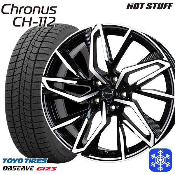 TOYO TIRES 235/50R18インチ トーヨー オブザーブ ギズ3 GIZ3 5H114.3 スタッドレスタイヤホイール4本セット クロノス CH-112 : タイヤホイール専門店 ...