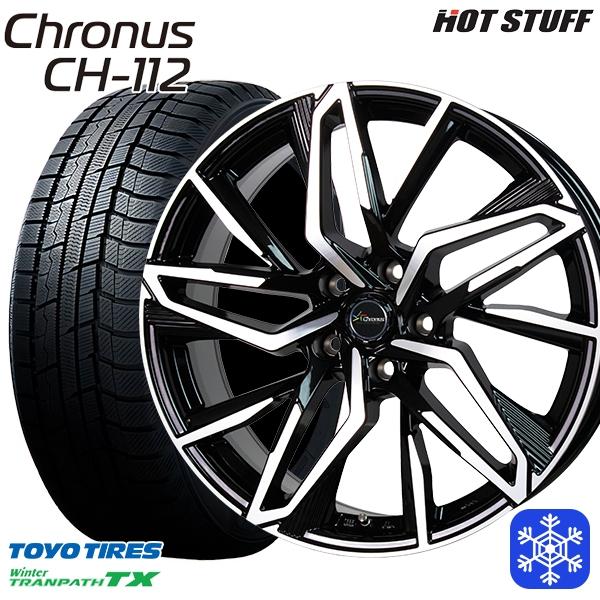 235/60R18インチ TOYO トーヨー ウィンター トランパス TX 5H114.3 スタッドレスタイヤホイール4本セット クロノス CH-112 : ch112-1870-1145 ...