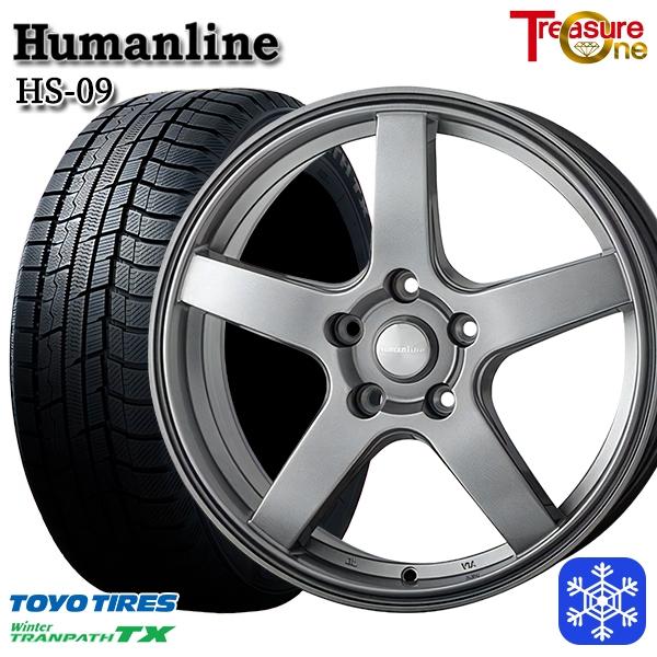 235/60R18インチ TOYO トーヨー ウィンター トランパス TX 5H114.3 スタッドレスタイヤホイール4本セット ヒューマンライン HS09 DG :HS09-1870 ...