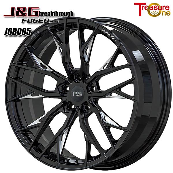 トレジャーワンカンパニー 鍛造 トレジャーワン J&G ブレイクスルー JGB005 18インチ 9.5J 5H112 ブラック/ミーリング アルミホイール単品 1本 4本以上送料無料 ...