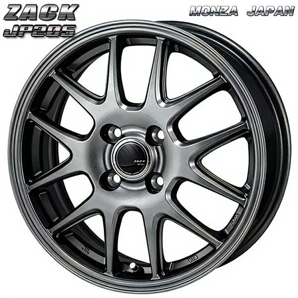 サマータイヤ ホイール4本セット 155/65R13インチ 4H100 MONZA ZACK ザック JP205 マッドスター ラジアルM/T ホワイトレター :JP205-1340-1004 ...