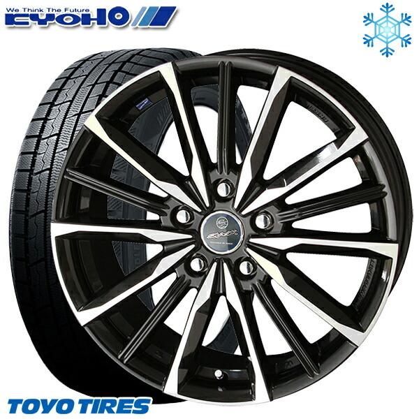 225/50R18インチ TOYO トーヨー ウィンター トランパス TX 5H114.3 スタッドレスタイヤホイール4本セット 共豊 スマック ヴァルキリー : ksval-1870 ...