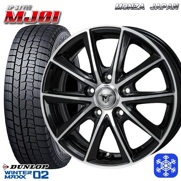 WINTER MAXX 225/45R18インチ ダンロップ ウインターマックス WM02 5H114.3 スタッドレスタイヤホイール4本セット MONZA JPスタイル MJ01 : タイヤ ...