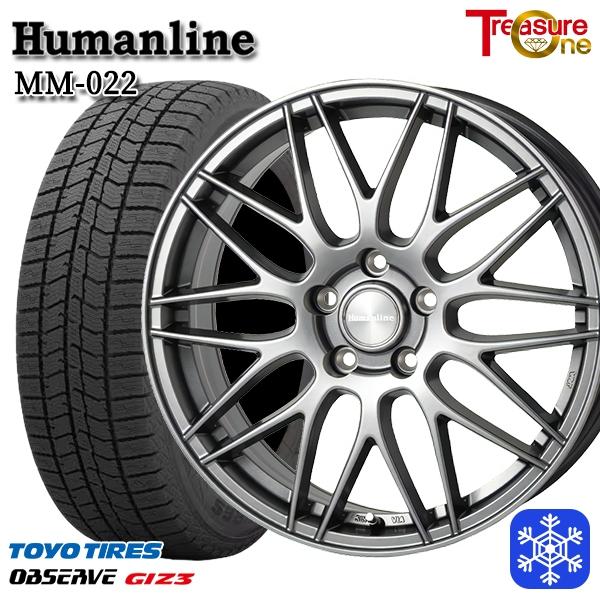 TOYO TIRES 235/60R18インチ トーヨー オブザーブ ギズ3 GIZ3 5H114.3 スタッドレスタイヤホイール4本セット ヒューマンライン MM022 : タイヤホイール ...