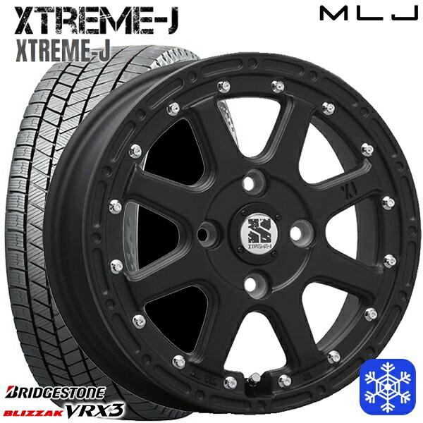 ブリザック 165/65R15インチ ブリヂストン VRX3 4H100 スタッドレスタイヤホイール4本セット MLJ エクストリームJ FB : タイヤホイール専門店グリップコーポレーション ...