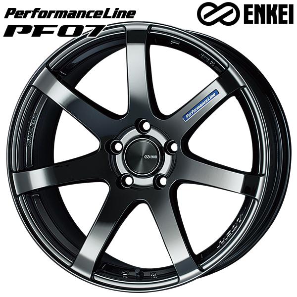 ENKEI エンケイ パフォーマンスライン PF07 18インチ 8.0J 5H100 +45 SBK アルミホイール単品 1本 4本以上送料無料 : タイヤホイール専門店グリップ ...