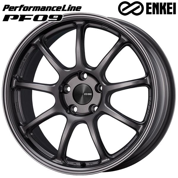 ENKEI エンケイ パフォーマンスライン PF09 18インチ 8.0J 5H100 +45 ダークシルバー アルミホイール単品 4本セット 送料無料 : タイヤホイール専門店グリップ ...