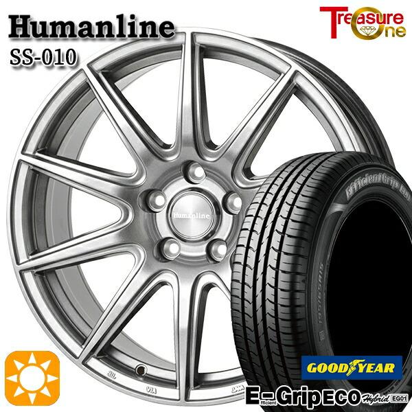 トレジャーワンカンパニー サマータイヤ ホイール4本セット 205/60R16インチ 5H100 ヒューマンライン SS010 DG グッドイヤー エフィシエントグリップ エコ EG01 ...