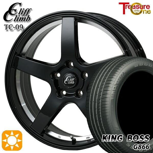 トレジャーワンカンパニー サマータイヤ ホイール4本セット 215/50R18インチ 5H114 トレジャーワン クリフクライム TC09 BK キングボス G866 : タイヤホイール専門店 ...