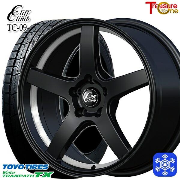 ウィンタートランパス 235/60R18インチ TOYO トーヨー ウィンター トランパス TX 5H114.3 スタッドレスタイヤホイール4本セット トレジャーワン クリフクライム TC09 ...