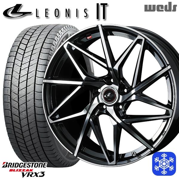 ブリザック 235/55R18インチ ブリヂストン VRX3 5H114.3 スタッドレスタイヤホイール4本セット ウェッズ レオニス IT PBMC : タイヤホイール専門店グリップ ...