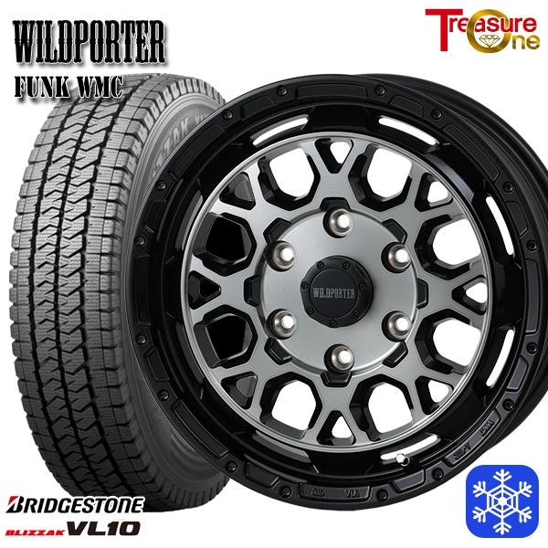 ブリザック ハイエース専用 195/80R15インチ ブリヂストン VL10 6H139.7 ワイルドポーター ファンク WMC BP/BC スタッドレスタイヤホイール4本セット : タイヤ ...