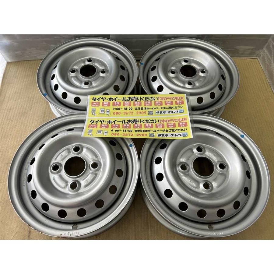 キャリライク SUZUKI DA16 CARRY 純正 STEEL Wheel 12 3.5j +45 シルバー 4穴 100 : タイヤ ...
