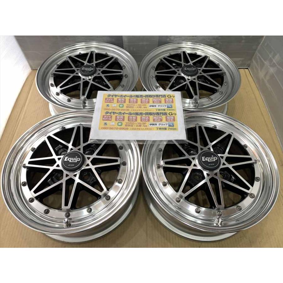 WORK WORK Equip 03 3ピースアルミホイール 14 5j +42 ブラックポリッシュ 4穴 100 : タイヤホイール専門店グリップ - 通販 - Yahoo!ショッピング