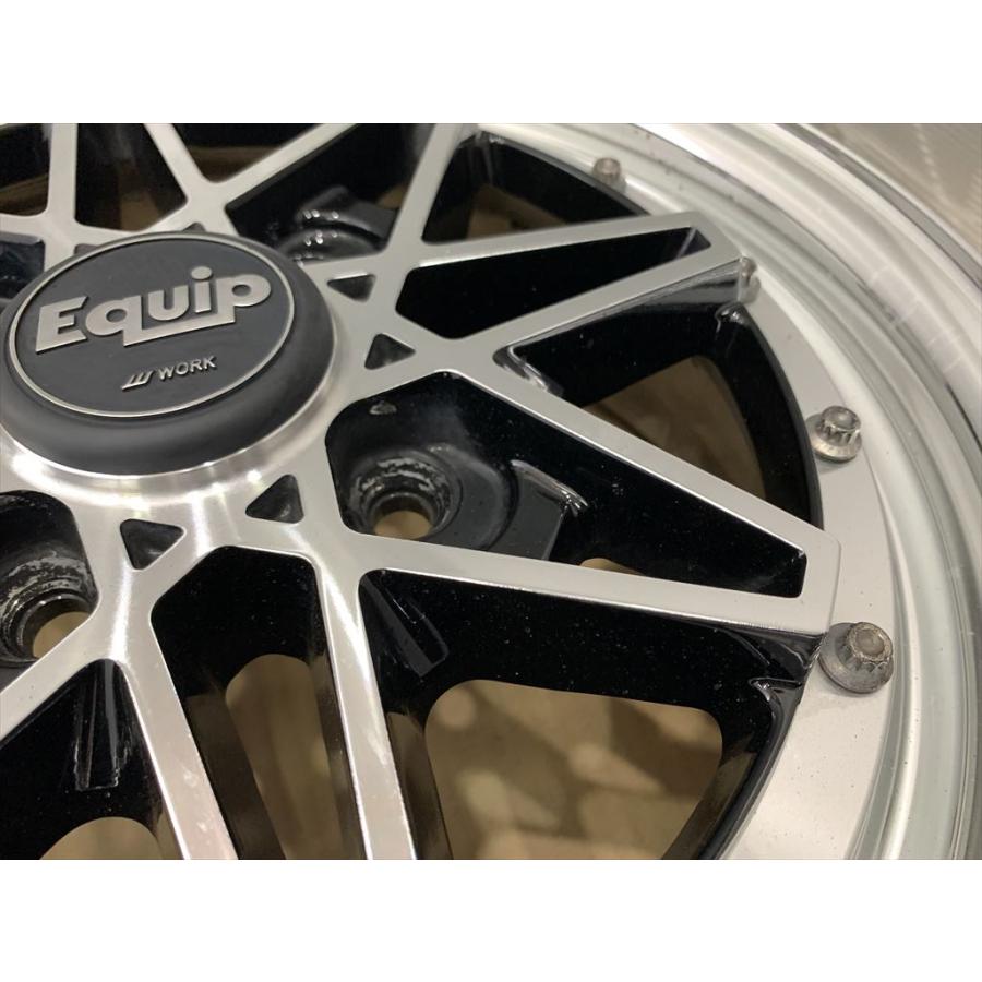 WORK WORK Equip 03 3ピースアルミホイール 14 5j +42 ブラックポリッシュ 4穴 100 : タイヤホイール専門店グリップ - 通販 - Yahoo!ショッピング