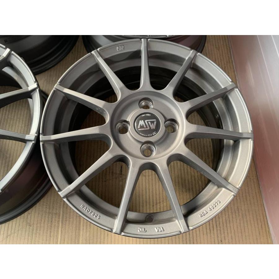 OZ Racing racing MSW85 アルミホイール 15 6j +45 マットガンメタ 4穴 100 MINI : タイヤホイール ...