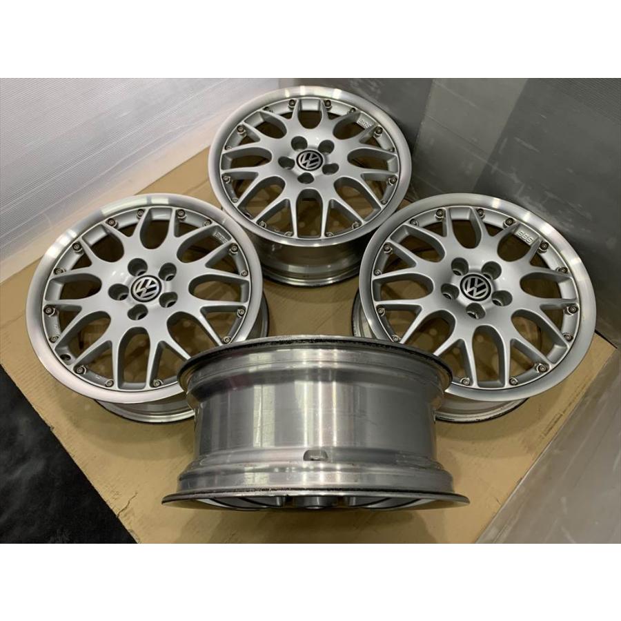 フォルクスワーゲン（Volkswagen） BBS RS771 VW純正 2ピースホイール 16 6.5j +42 シルバー 5穴 100 ...