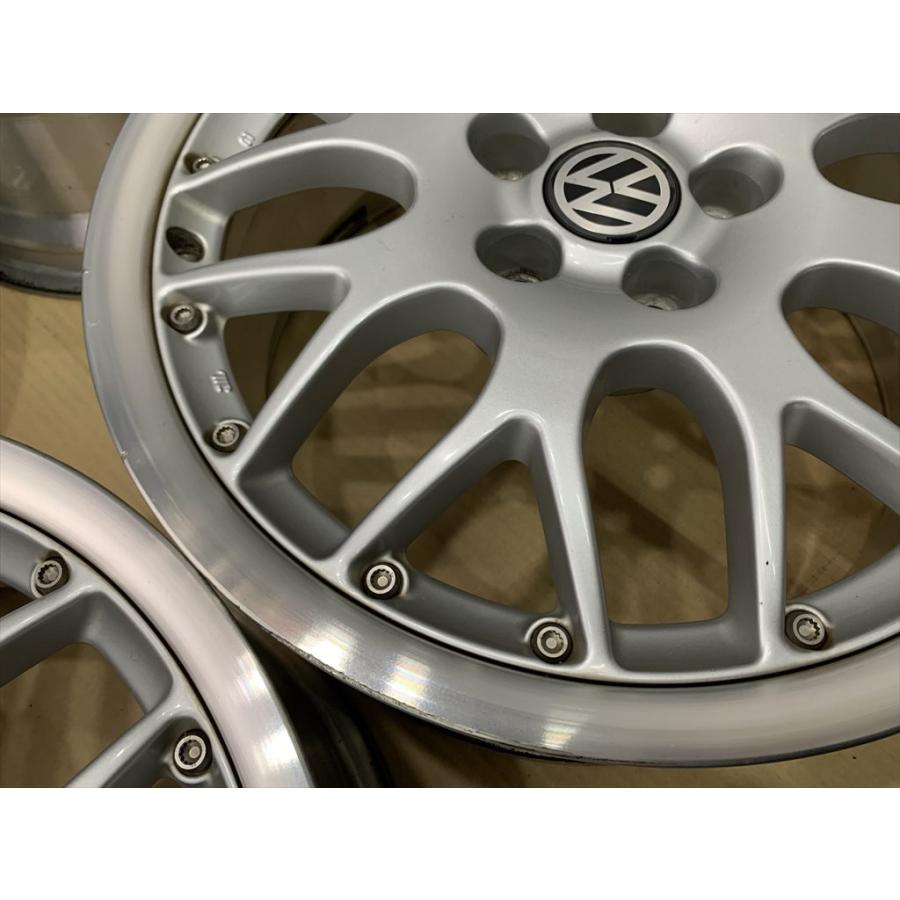 フォルクスワーゲン（Volkswagen） BBS RS771 VW純正 2ピースホイール 16 6.5j +42 シルバー 5穴 100 ...