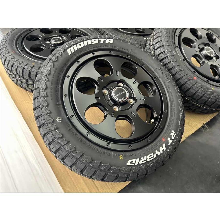 マルカサービス 在庫 RADMAX MUD AGENT 14 4.5j +45 マットブラック 系 モンスター RT HYBRID 165/65 ゴツゴツ : タイヤホイール専門店グリップ ...