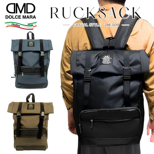 リュックサック メンズ DOLCE MARA ドルチェマーラ カジュアル デイパック 通勤 通学 普段使い 旅行 トラベル 背面ファスナー ...