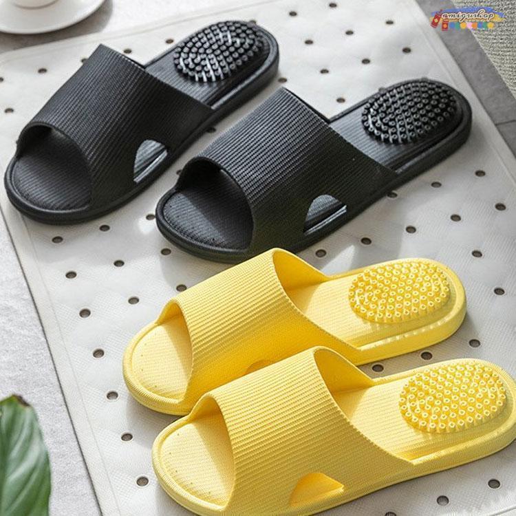 健康サンダル 健康スリッパ ツボ押し 足ツボマッサージ 男女兼用 ルームシューズ ギフト 敬老の日 贈り物 来客用 血行 足つぼスリッパ 指圧 滑り止め : GRITTER - 通販 ...