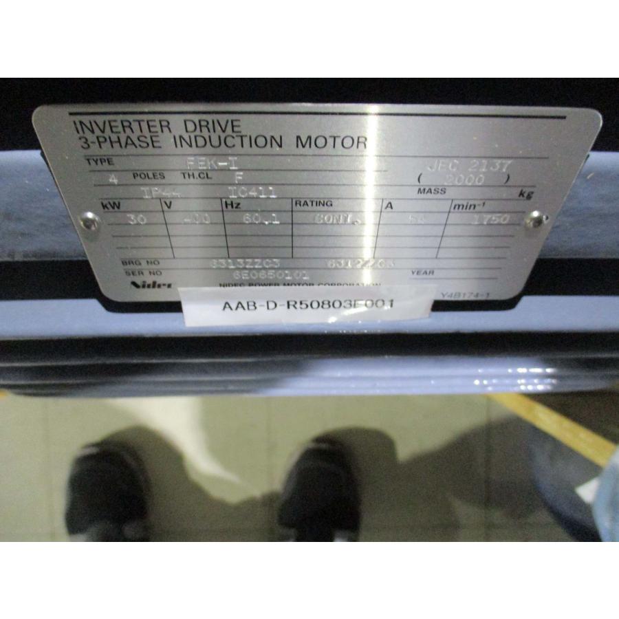 新古 NIDEC INVERTER DRIVE 3-PHASE INDUCTION MOTOR FEK-I モータ 400V ＜送料別 ...