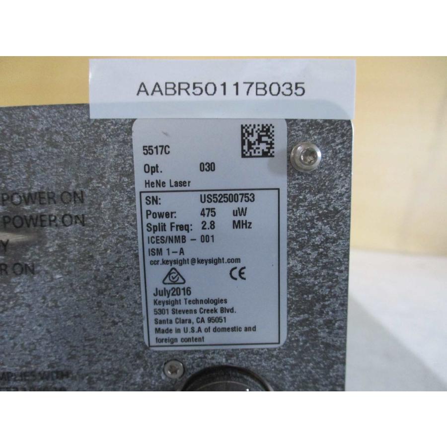 中古KEYSIGHT 5517C 干渉計システム用 レーザ・ヘッド(AABR50117B035) : aabr50117b035 ...