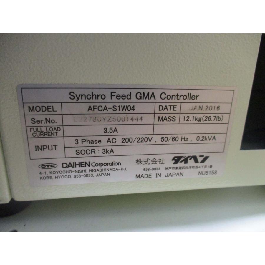 中古 DAIHEN AFCA-S1W04/NH52-NJFN/FD11-JSP000/FDTPDSJN-4L08 シンクロフィード溶接システム ...