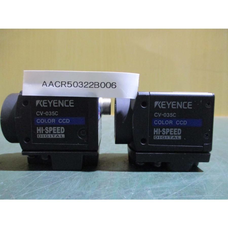 中古 KEYENCE COLOR CCD CV-035C*2/CV-5000 画像処理システム(AACR50322B006 ...