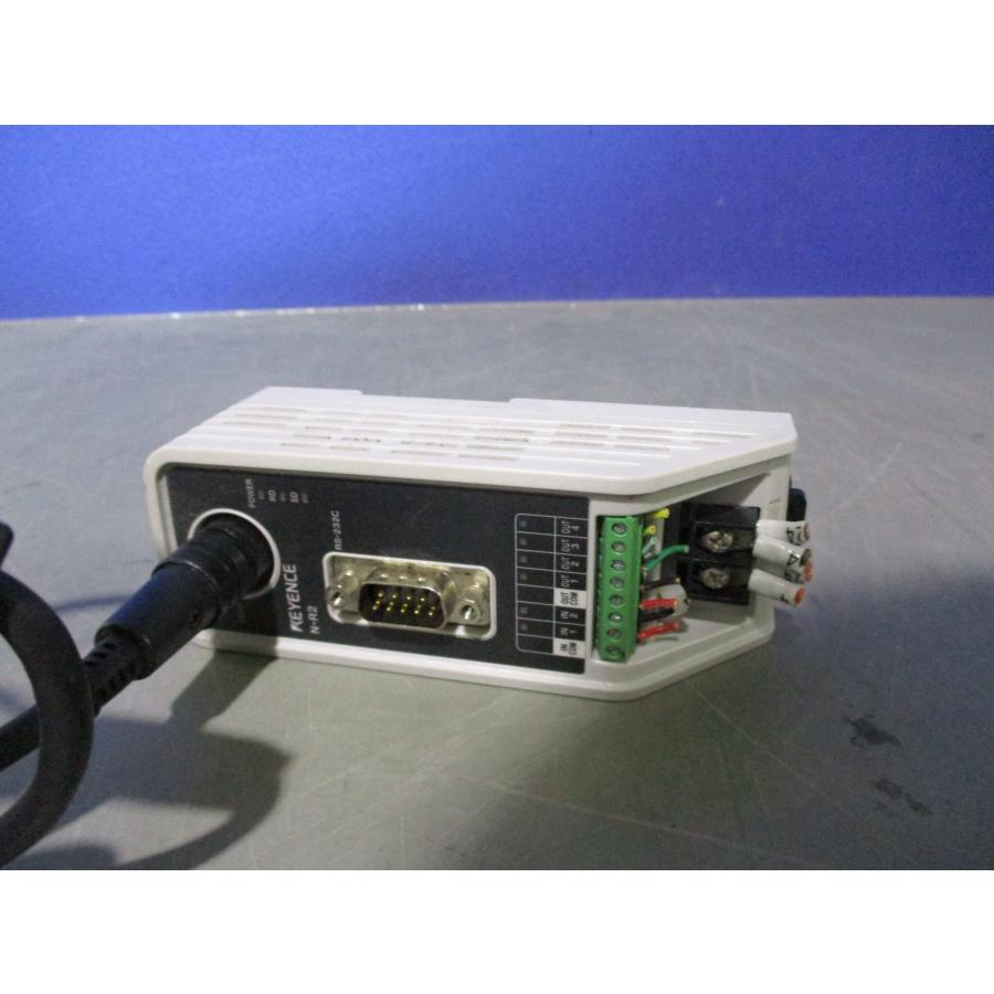 中古 Keyence N-R2 RS-232C Code Reader Interface Communication Unit 24VDC ...