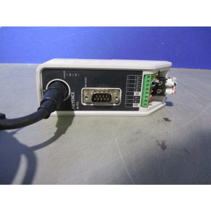 中古 Keyence N-R2 RS-232C Code Reader Interface Communication Unit 24VDC ...