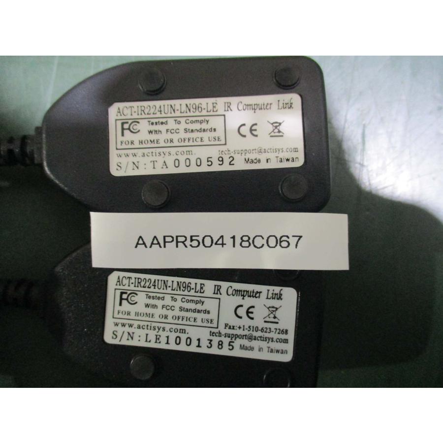 中古 ACTISYS ACT-IR224UN-LN96-LE 赤外線USBアダプタ 2セット(AAPR50418C067 ...