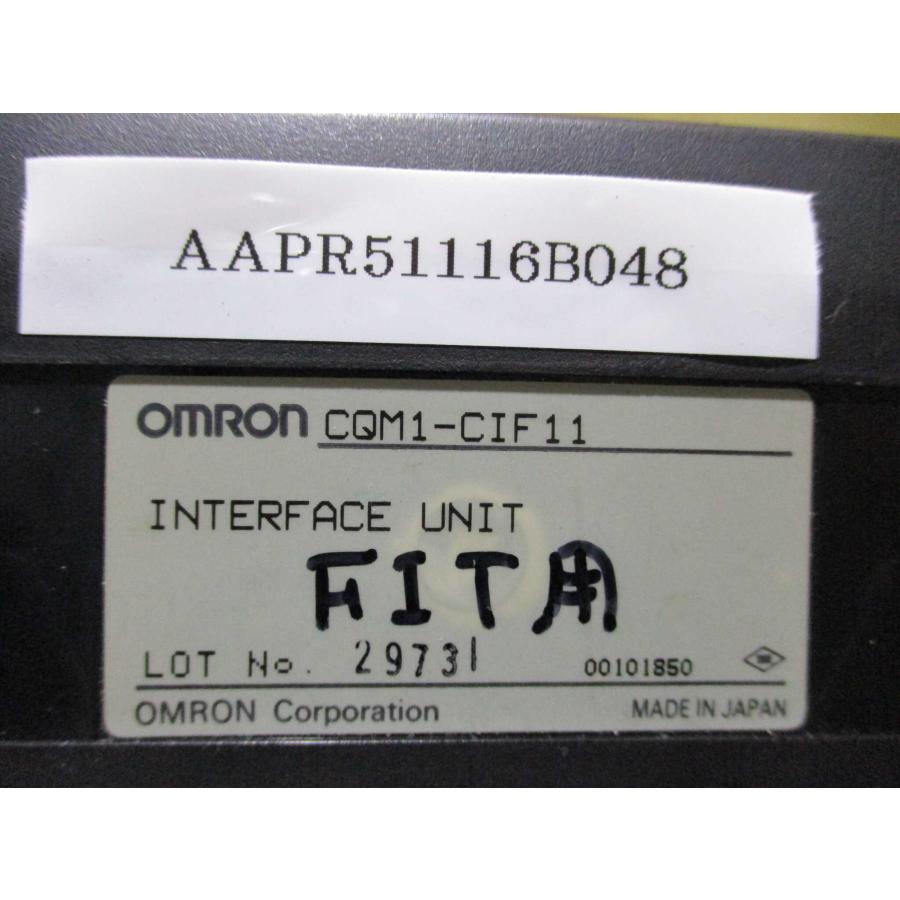 中古 OMRON INTERFACE UNIT CQM1-CIF11 (AAPR51116B048) : growdetrading ...