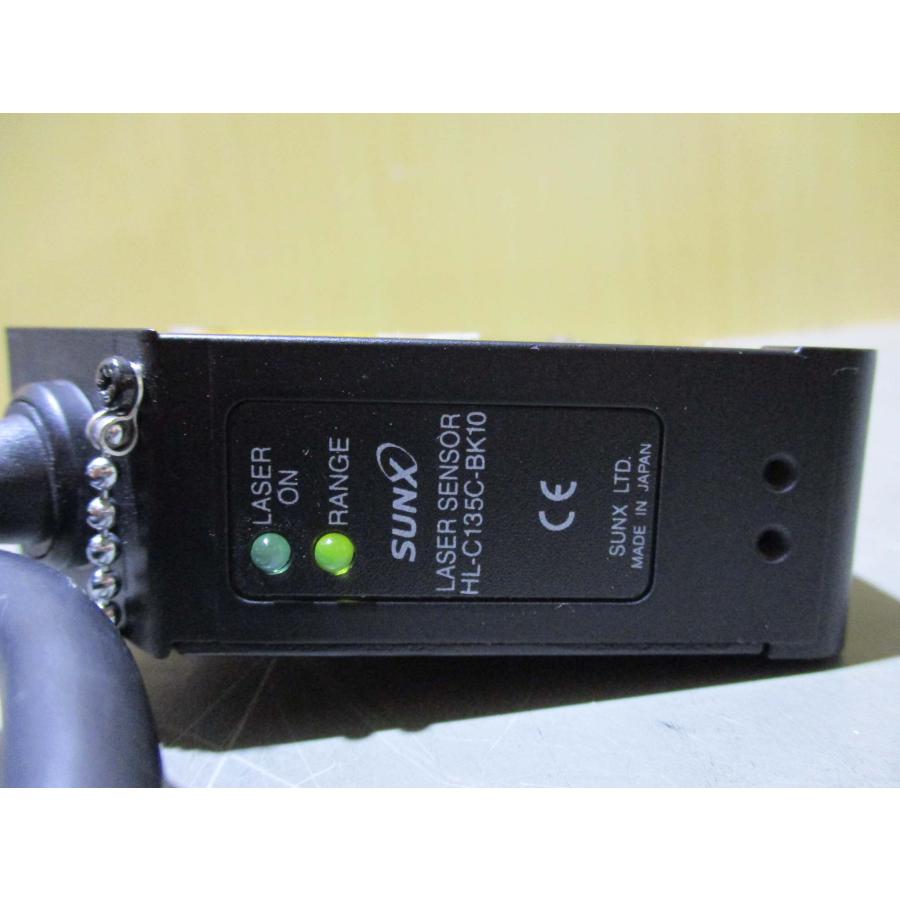 中古 PANASONIC SUNX LASER SENSOR HL-C135C-BK10 超高速レーザ変位センサ(AAQR50323C024) :AAQR50323C024 ...