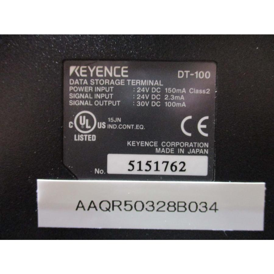 中古 KEYENCE DATA STORAGE TERMINAL DT-100A データストレージターミナル(AAQR50328B034 ...