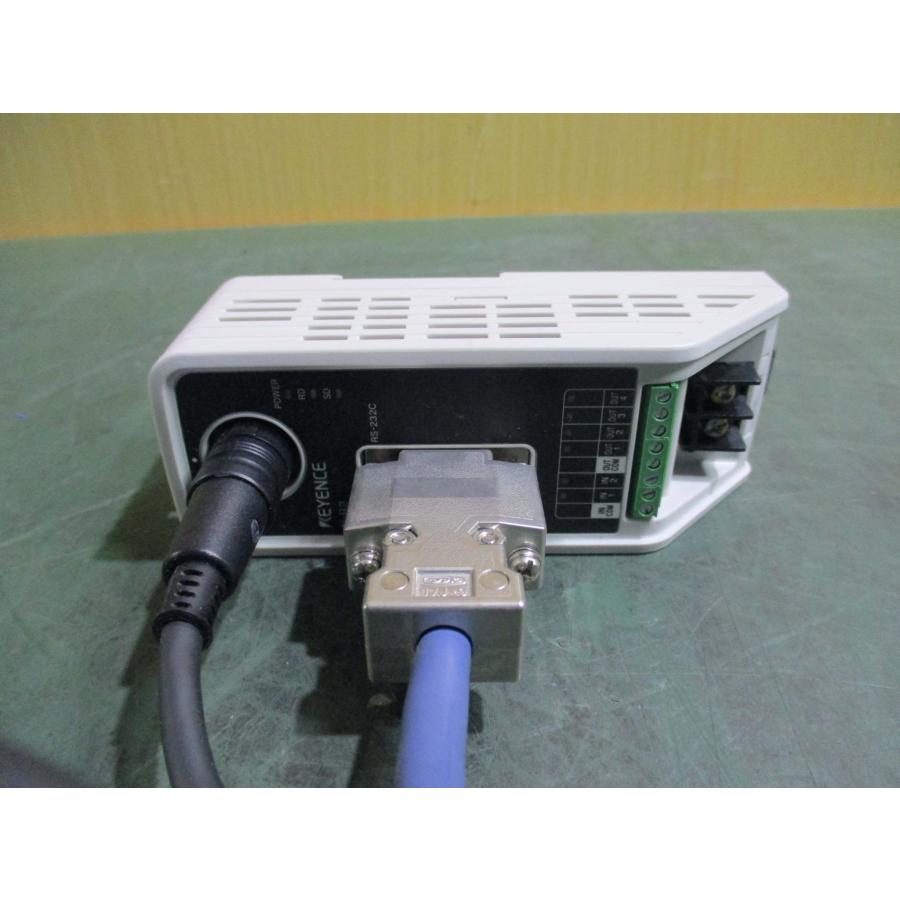 中古 Keyence N-R2 RS-232C Code Reader Interface Communication Unit 24VDC/SR-610 超小型2次元コードリーダ ...