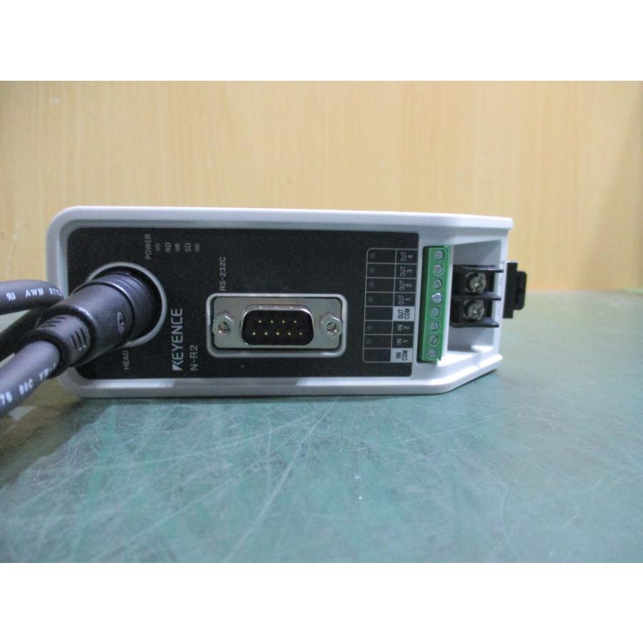 中古 Keyence N-R2 RS-232C Code Reader Interface Communication Unit 24VDC ...