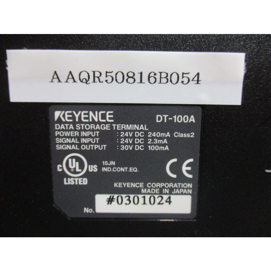 中古 KEYENCE DATA STORAGE TERMINAL DT-100A データストレージターミナル(AAQR50816B054 ...