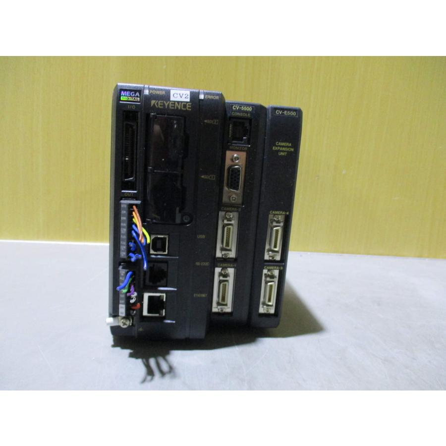 中古 KEYENCE CONSOLE CV-5500/CV-E500 画像処理システム (AAQR51107B063 ...