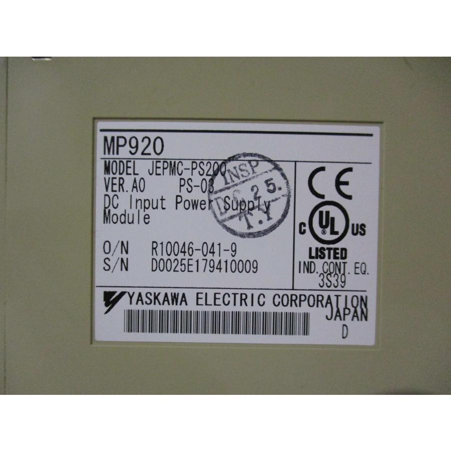 中古 YASKAWA電機 PS-03 MP920 JEPMC-PS200 電源モジュール(BAAR40822B098 ...