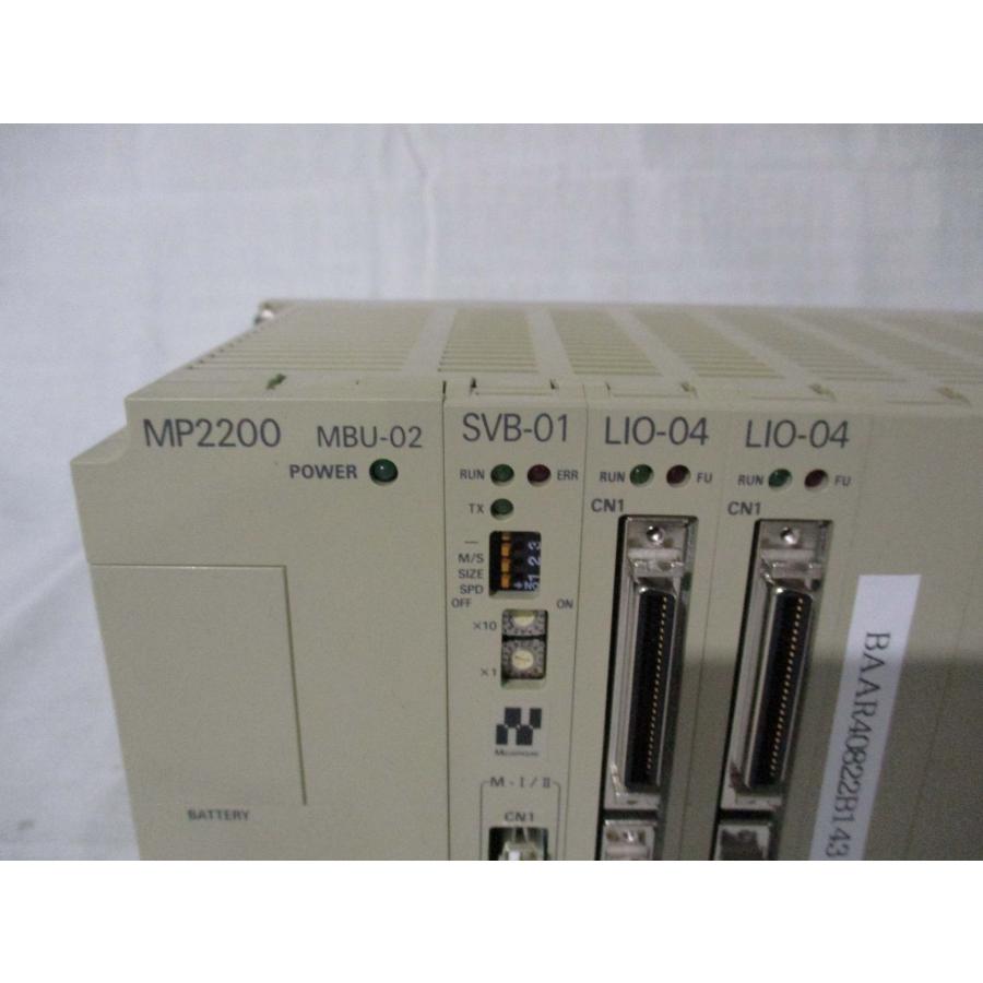 中古 YASKAWA電機 MBU-02 MP2200 JEPMC-BU2210 ベースユニット -SVB-01/LIO-04/LIO-04 ...
