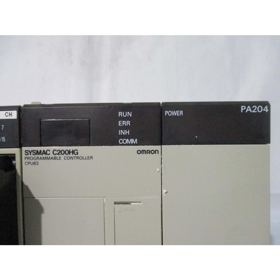 中古 OMRON C200HW-BC101 SYSMAC C200HG CONTROLLER CPU63 PA204 ID212*10 ...