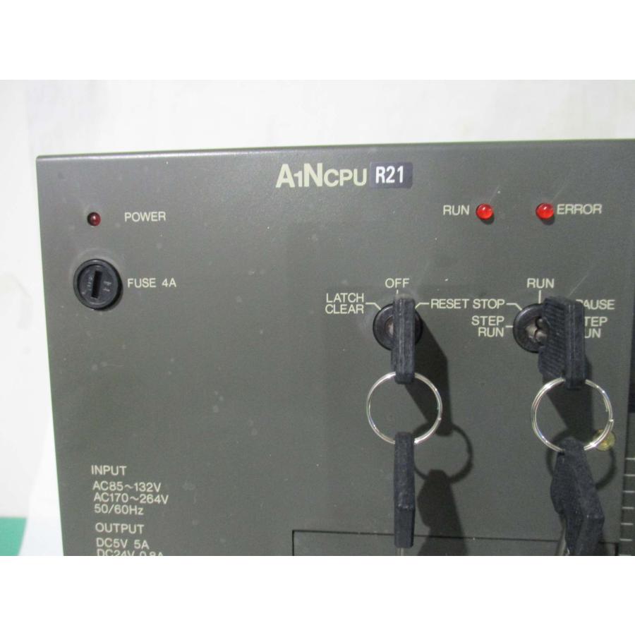 中古 MITSUBISHI PROGRAMMABLE CONTROLLER A1NCPU R21 AX41*2/AY51*3/AY13(BACR41114C043 ...