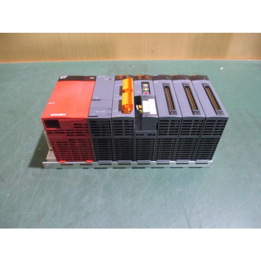 中古 MITSUBISHI Q35B Q61P-A2 Q01CPU QJ71C24N-R4 QJ61BT11N QX41 QY41P*2(BAGR50324D012 ...